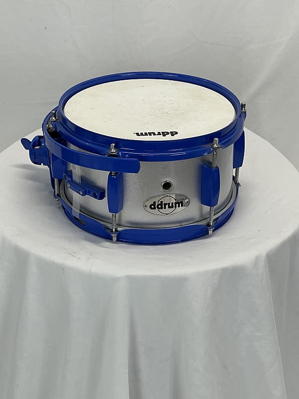 ddrum 10x6 side snare with Rims mount 2000’s Silver Sparkle | Reverb