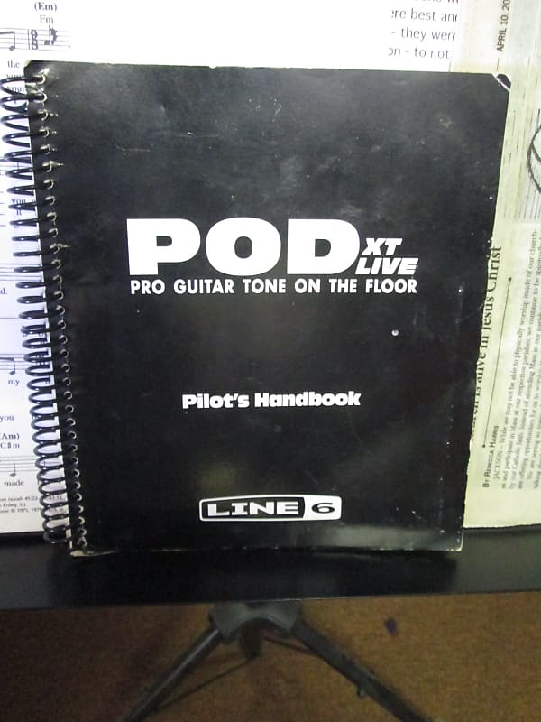 LINE 6 Pod XT Live Pilots Manual original hard copy 2005 © | Reverb