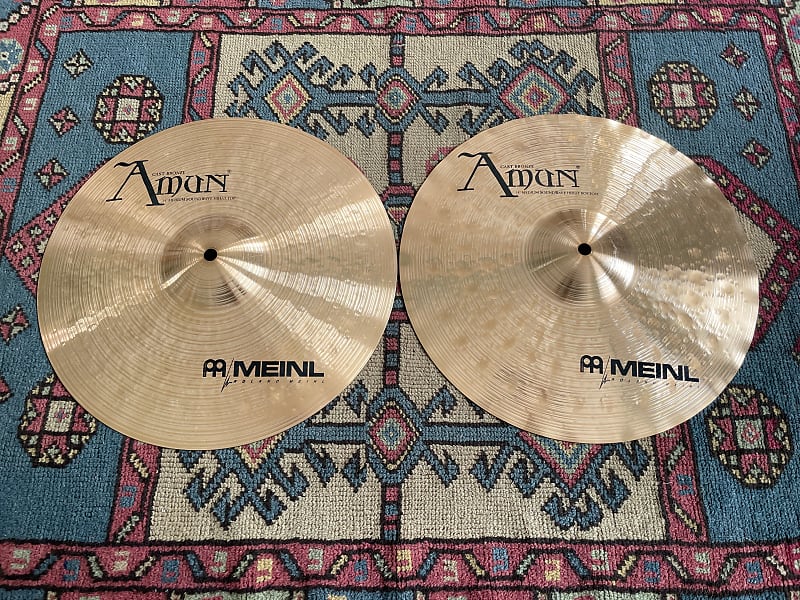 14" Meinl Amun Medium Sound Wave Hi-Hat Cymbal Pair | Reverb UK