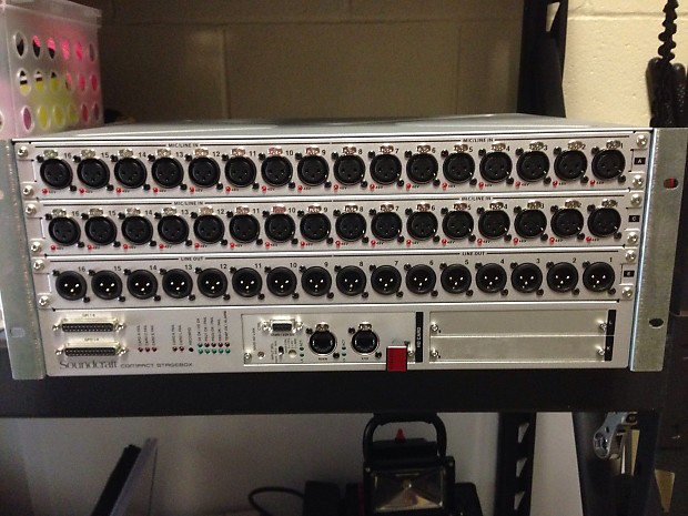 Soundcraft Compact Stagebox 32/16 Cat 5 MADI Card 2014 Silver | Reverb