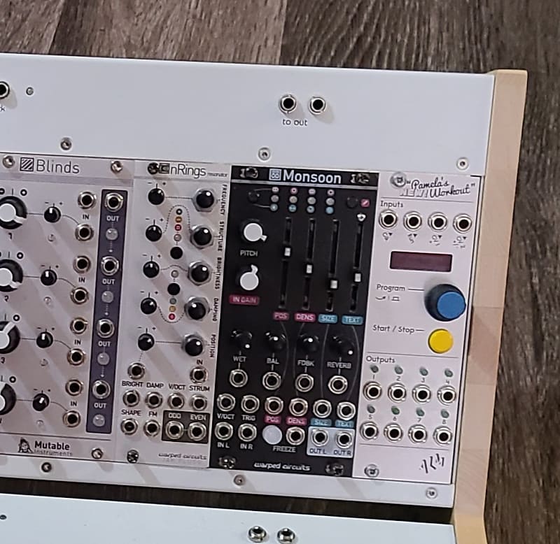 Monsoon (12hp Mutable Instruments Clouds) Black Panel uBurst | Reverb