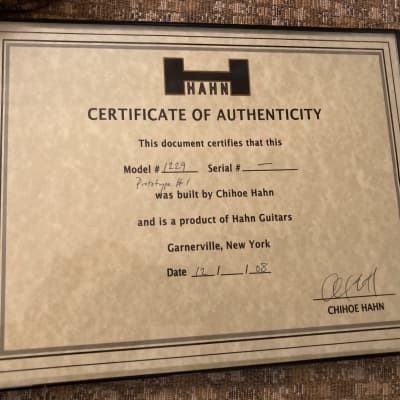 Hahn Model 1229 Prototype # 1 - 2008 | Reverb