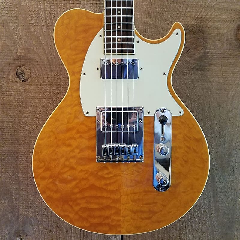 Samick Avion AV4 Greg Bennett Design Quilted Top Single Cut | Reverb