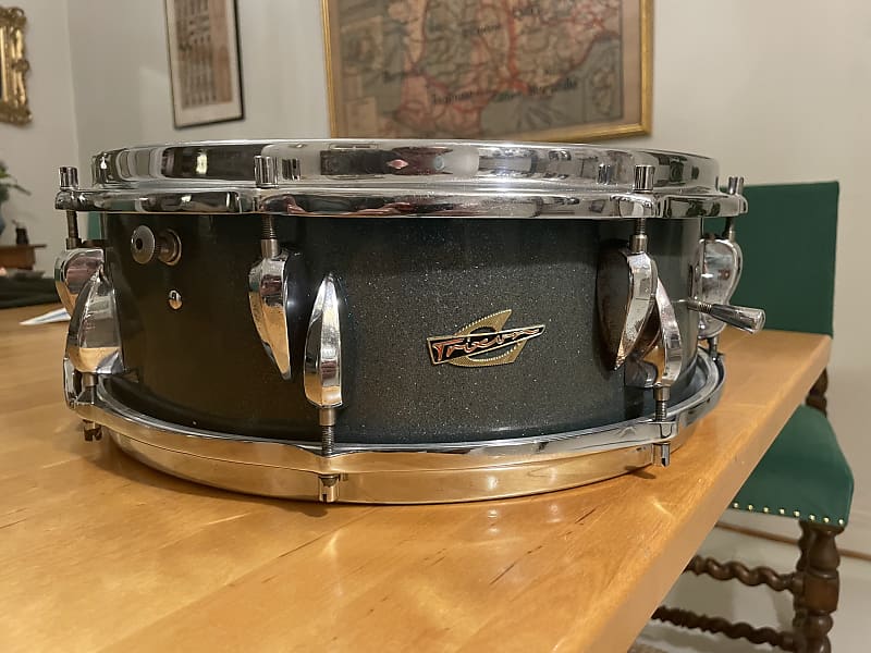 Trixon Teardrop snare 1/440 Green sparkle | Reverb