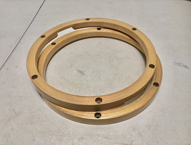 Pair 10” TAMA SLP 20 Ply Maple Wood 6 Hole Top Bottom Snare | Reverb