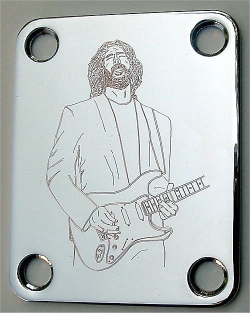 GUITAR NECK PLATE Custom Engraved Etched - Fits Fender - ERIC | Reverb