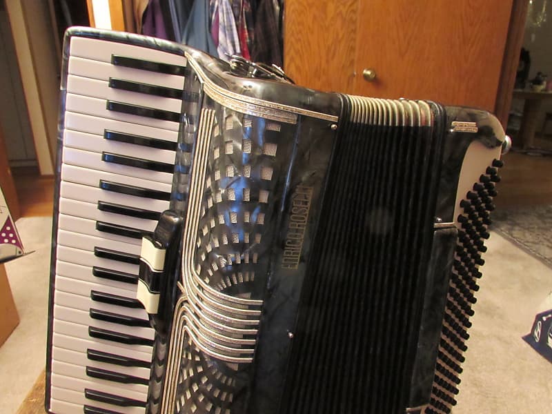 Accordion,Enrico Roselli 120 bass Gray2/4 reeds,3treble,1 | Reverb