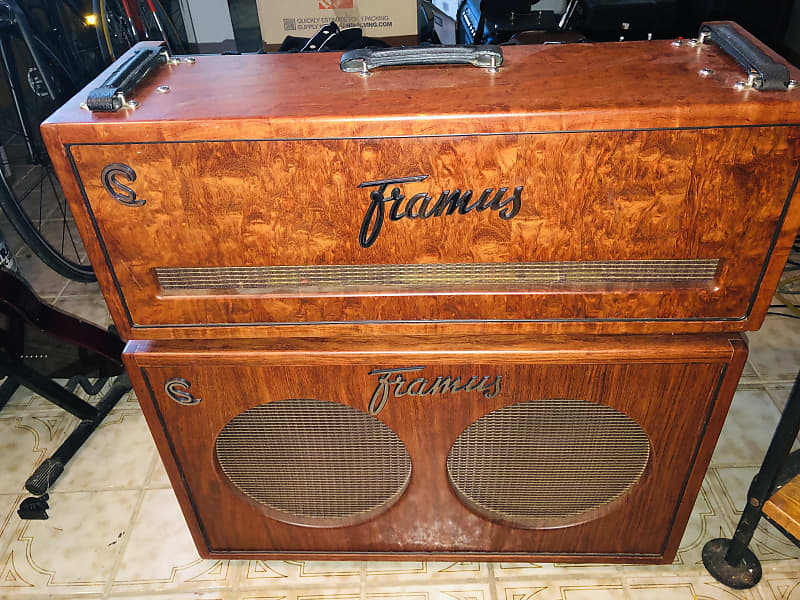 Framus bubinga wood 30 Watt 2x12 guitar Amp Half Stack | Reverb