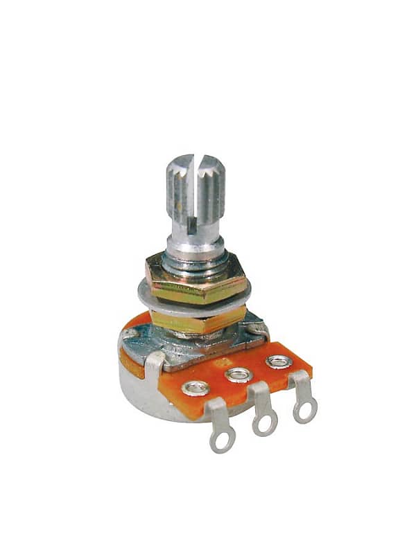 Small 500K linear (tone) potentiometer, 16mm., 10mm. | Reverb UK