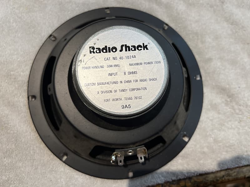 Radio Shack 8" Speaker 8 ohm Part # 40-1024A | Reverb