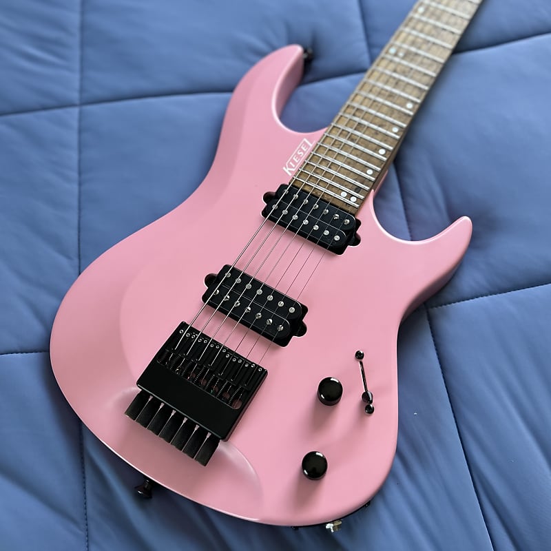Kiesel Osiris 7 String Hardtail 2018 - Satin Shell Pink | Reverb