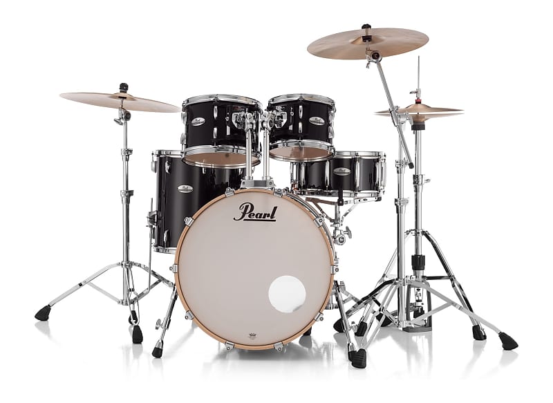 Pearl Professional Maple 4-pc. Shell Pack in gloss Black | Reverb