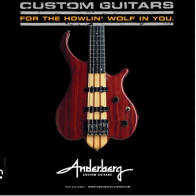 2003 Anderberg Gunnie Carved Top Neck Thru Custom | Reverb