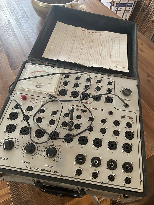 precise tube tester 116 1958 - Black | Reverb