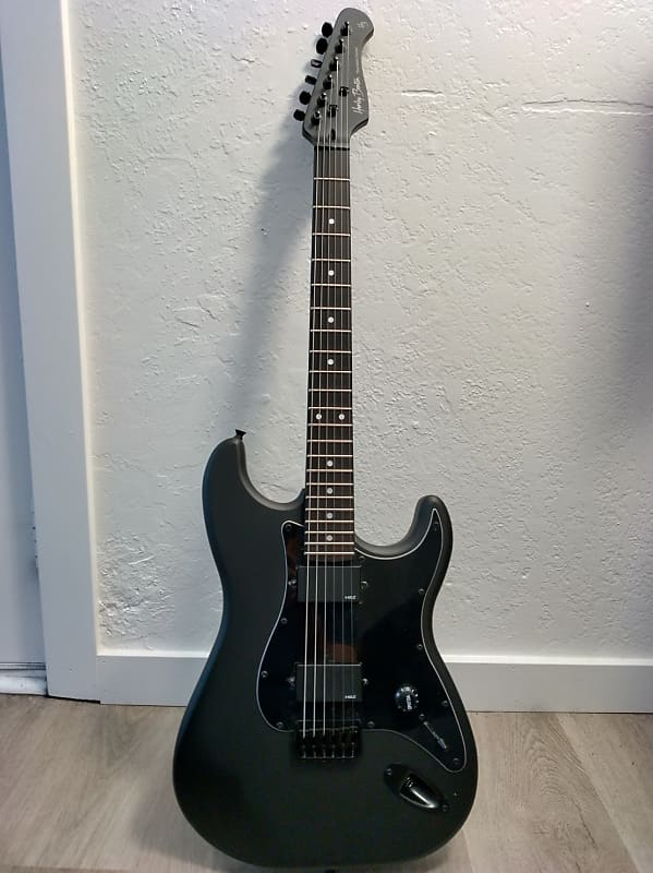 *Harley Benton ST-20HH Active Satin Black Electric Guitar for | Reverb