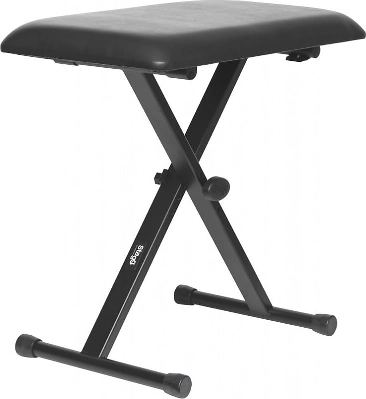 Keyboard bench w/ "X" folding legs | Reverb