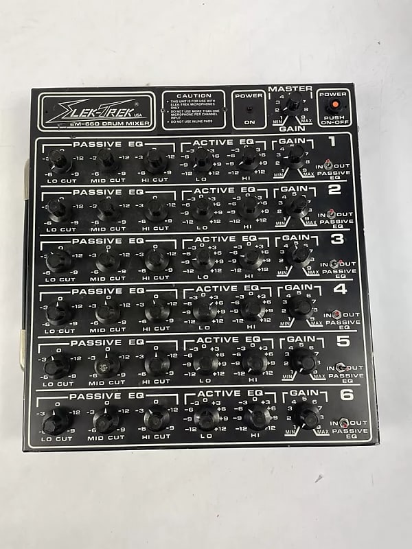 ELEK TREK EM-660 DRUM MIXER 6 channel mono mixer expander | Reverb