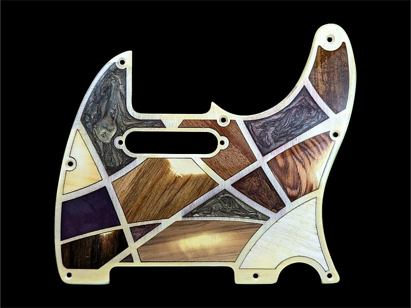 Telecaster Pickguard Exotic Wood Epoxy Vintage | Reverb