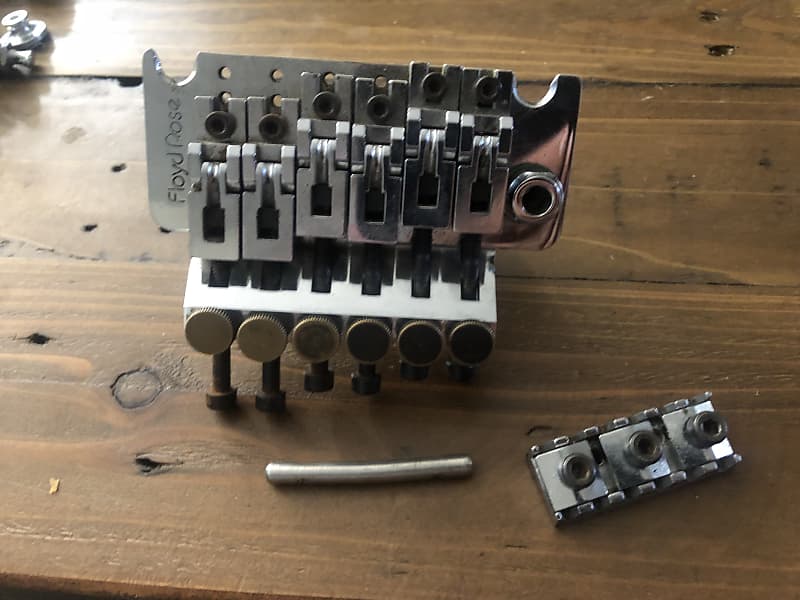 Kramer Floyd Rose Chrome original Bridge 1982-83 - Chrome | Reverb
