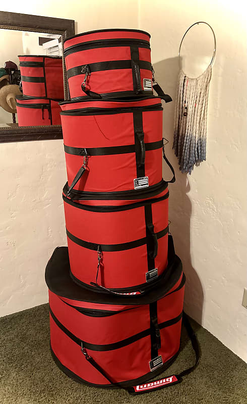 Ludwig Atlas Pro Drum case set 13x9/16x16/18x16/26x16 zep set | Reverb