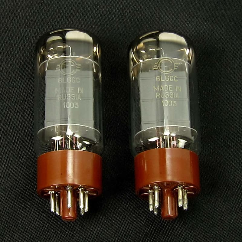 NOS Svetlana Winged C 6L6GC Matched Pair | Reverb