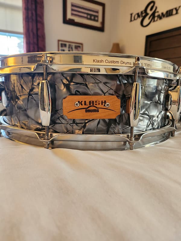Klash Custom Drums 5x15 Filthy Fifteen Snare - Marble | Reverb