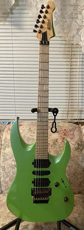Mitchell HD400 HSH Electric Guitar With A Lime Green Metallic | Reverb