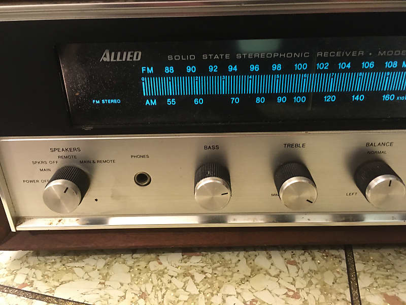 Allied 445 vintage stereo receiver- video demo | Reverb