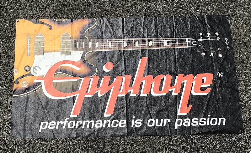 Epiphone Casino promo banner signed by Dr. Epiphone | Reverb
