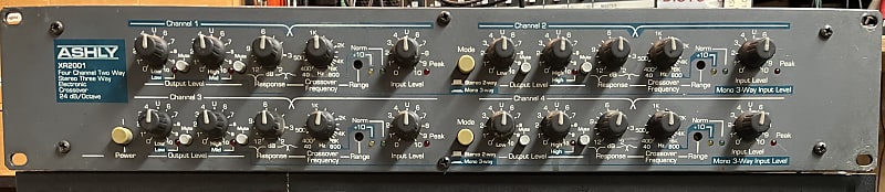 Ashly XR2001 4 Channel 2-way; Stereo 3-Way Electronic | Reverb