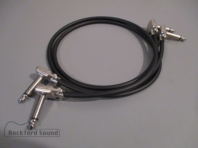24 inch | 2 pack | Mogami W2319 Patch Cables, Right Angle | Reverb