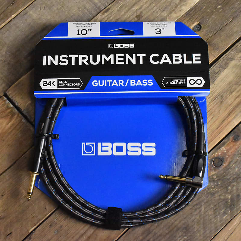 BOSS BIC-10A Instrument Cable - 10ft/3M - Straight/Right | Reverb