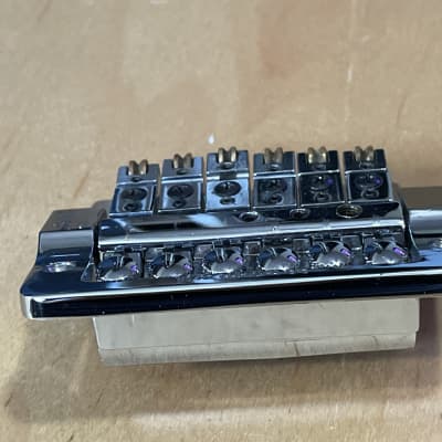 1980's Kahler 2300 Flatmount Chrome Guitar Tremolo Bridge | Reverb