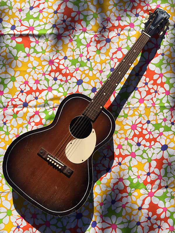 Vintage 1950's Kay Solid-Top Parlor Acoustic Guitar | Reverb