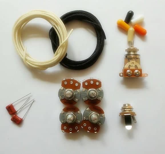 Wiring Kit,for Les Paul LP custom,Alpha A / B 500K pot,3 Way | Reverb