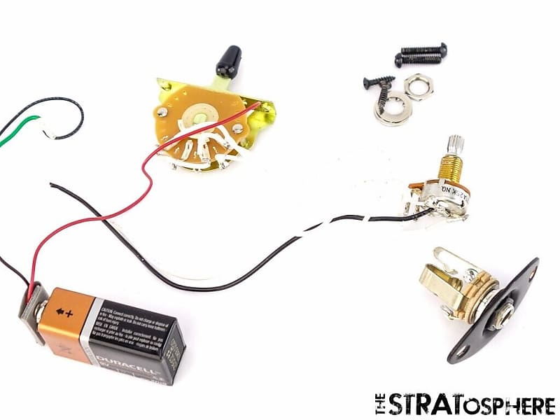 Fender Jim Root Active Volume POT 25K 3 Way SWITCH, JACK + | Reverb