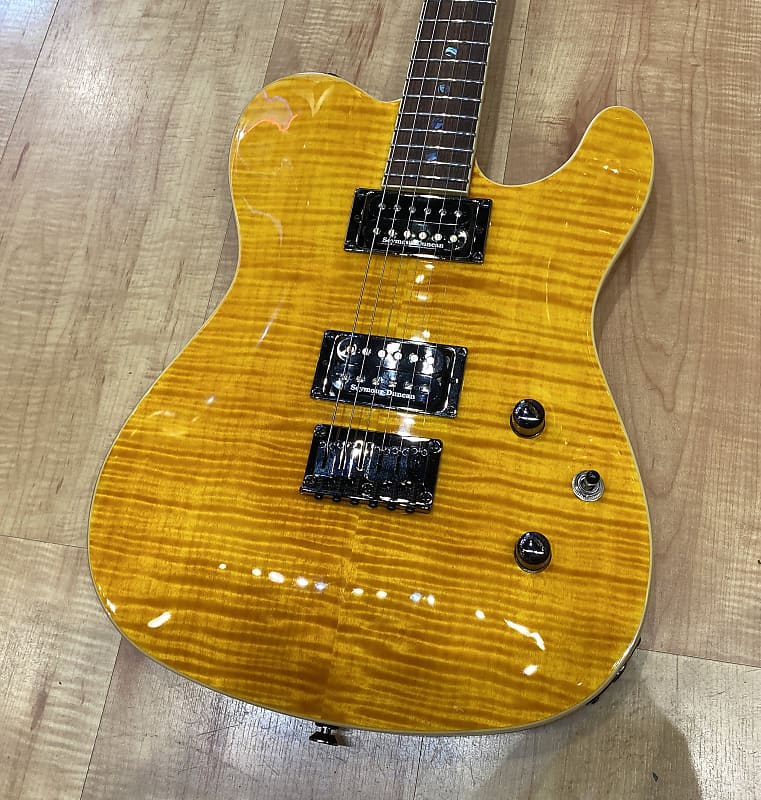 Fender Special Edition Custom Telecaster FMT HH - Amber | Reverb