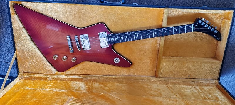 Aria Pro II EX-850 CH Explorer 1970s - Natural with hardcase | Reverb