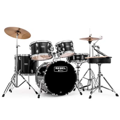 Rogue RGD0520 5-Piece Complete Drum Set Black | Reverb