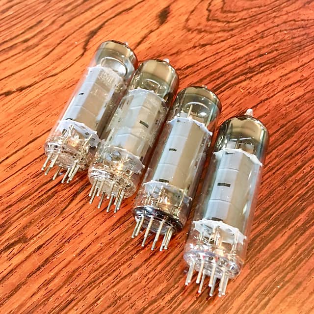 QUAD! 4 matched Siemens VALVO el84 6bq5 power tubes c 1960 | Reverb