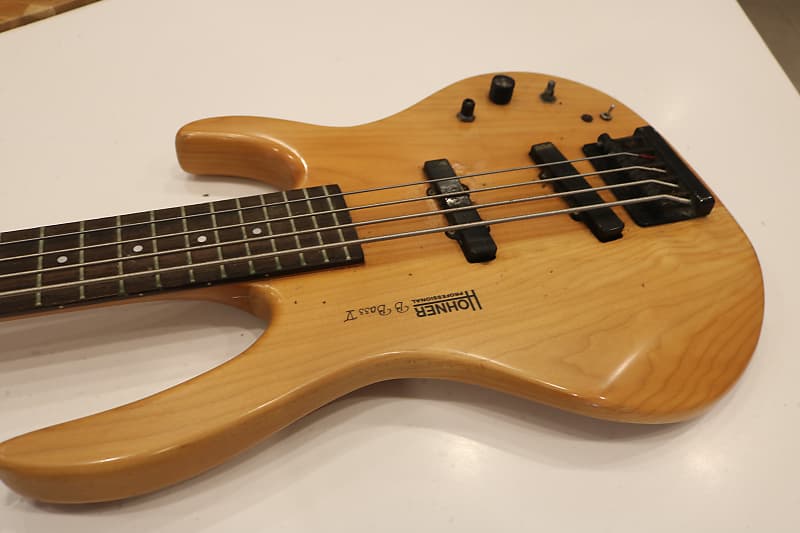 Hohner Bass professional B bass V 1990 natural | Reverb