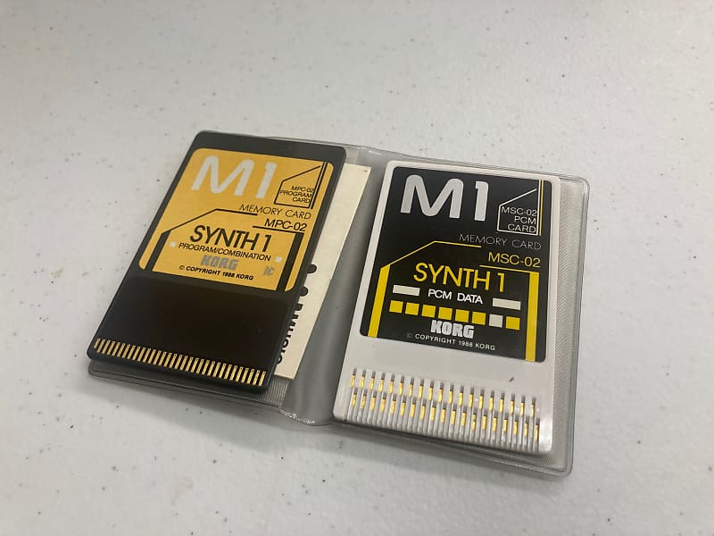 Korg Synth 1 Rom Card Set For M1 Program And Pcm Data Reverb