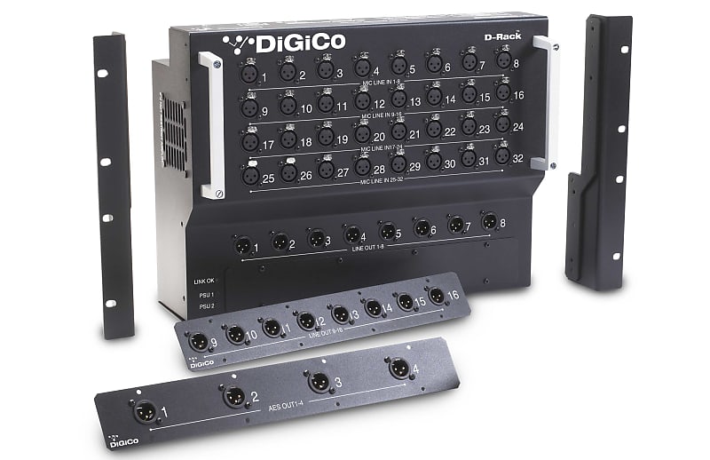 Digico D-Rack Floor Mount 32 In, 16 Out Stage Box | Reverb