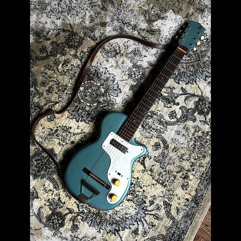 Harmony H44 Stratotone 1950s - Metallic Blue (Refinished) | Reverb