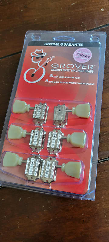 Grover Vintage Deluxe 3×3 Tuners 135N Nickel | Reverb