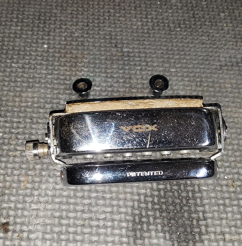 Vox Muting guitar bridge with cover and body anchors 1960's - | Reverb