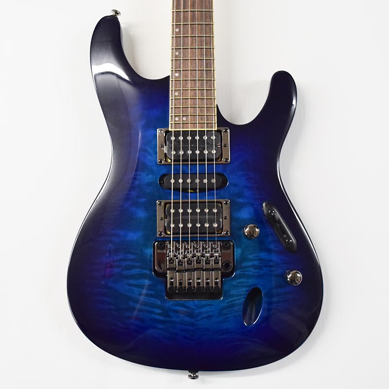 Ibanez S670QM Electric Guitar - Sapphire Blue | Reverb