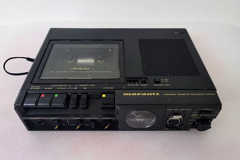 Marantz PMD222 3-Head Portable Cassette Recorder | Reverb