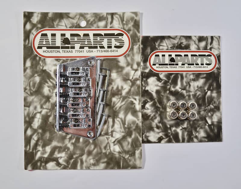 NEW 12-String Danelectro Bridge and String Ferrules Chrome | Reverb