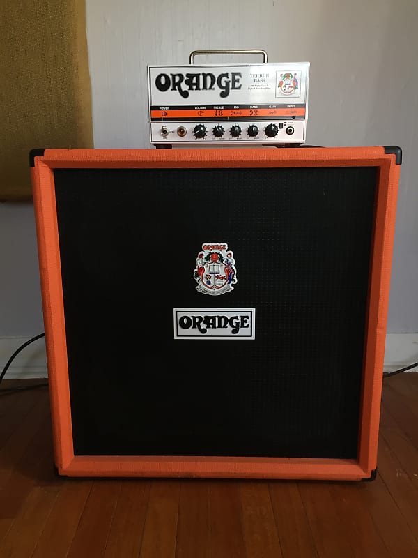 Orange Terror Bass: 500 Watt Bass Amp Head & Orange OBC410: | Reverb